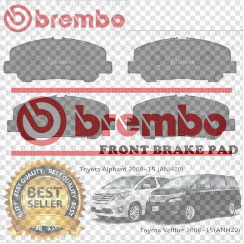BREMBO Toyota Vellfire Alphard 2.4/3.5 ANH20 ANH25 GGH20 GGH25 Front ...
