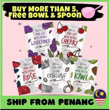 PEEL OFF MASKER PETALS LEA GLORIA MASK ORGANIC ORGANIK MASKER MURAH POWDER MASK | Shopee Malaysia