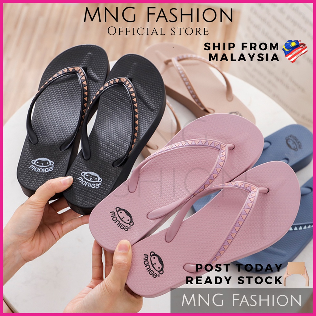 MONIGA - Selipar Kasual Perempuan Premium Kualiti | Premium Quality ...