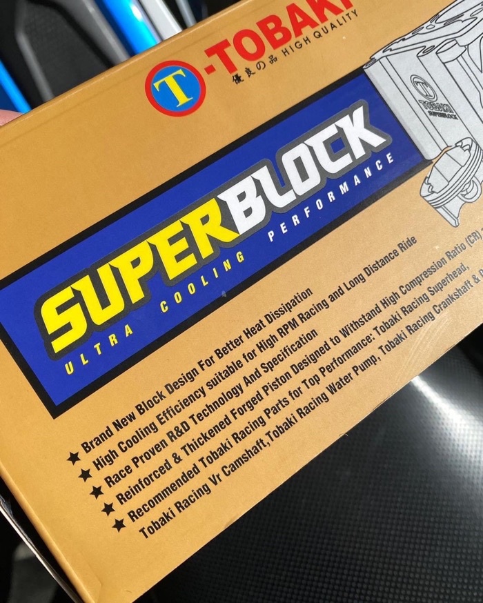 Super Block Lc135/Y15 66/68mm +6/8mm slip Ceramic Forged Sleeve Tobaki ...