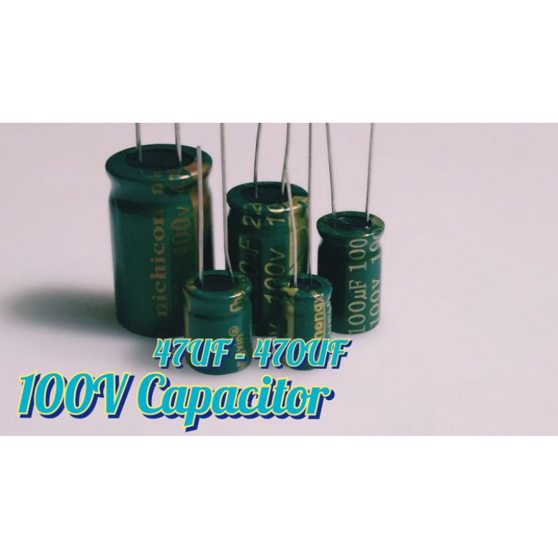 100V Electrolytic Capacitor 47uf 68uf 100uf 220uf 470uf | Shopee Malaysia