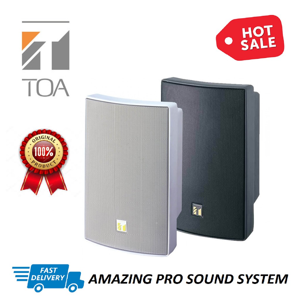 TOA Universal Splashproof Box Speaker (BS-1030) (Black / White) | Shopee Malaysia