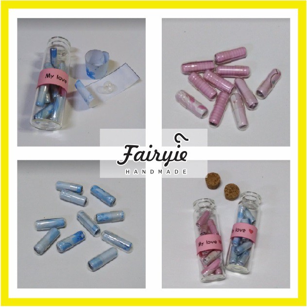 🎀 READY STOCK KUANTAN 🎀 Capsule Letter Pink or Blue Transparent Letter ...