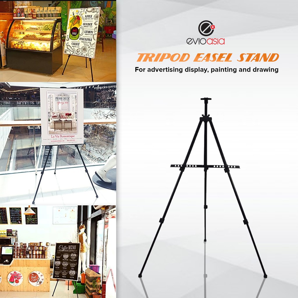 Tripod Easel Stand For Advertising Poster Display, Painting and Drawing ...