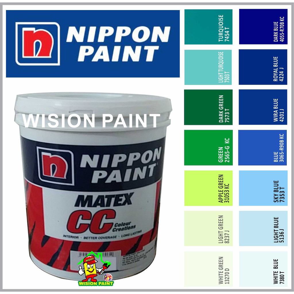 ( 5L ) NIPPON Paint CC Super Matex Colour Creations Interior Wall ...