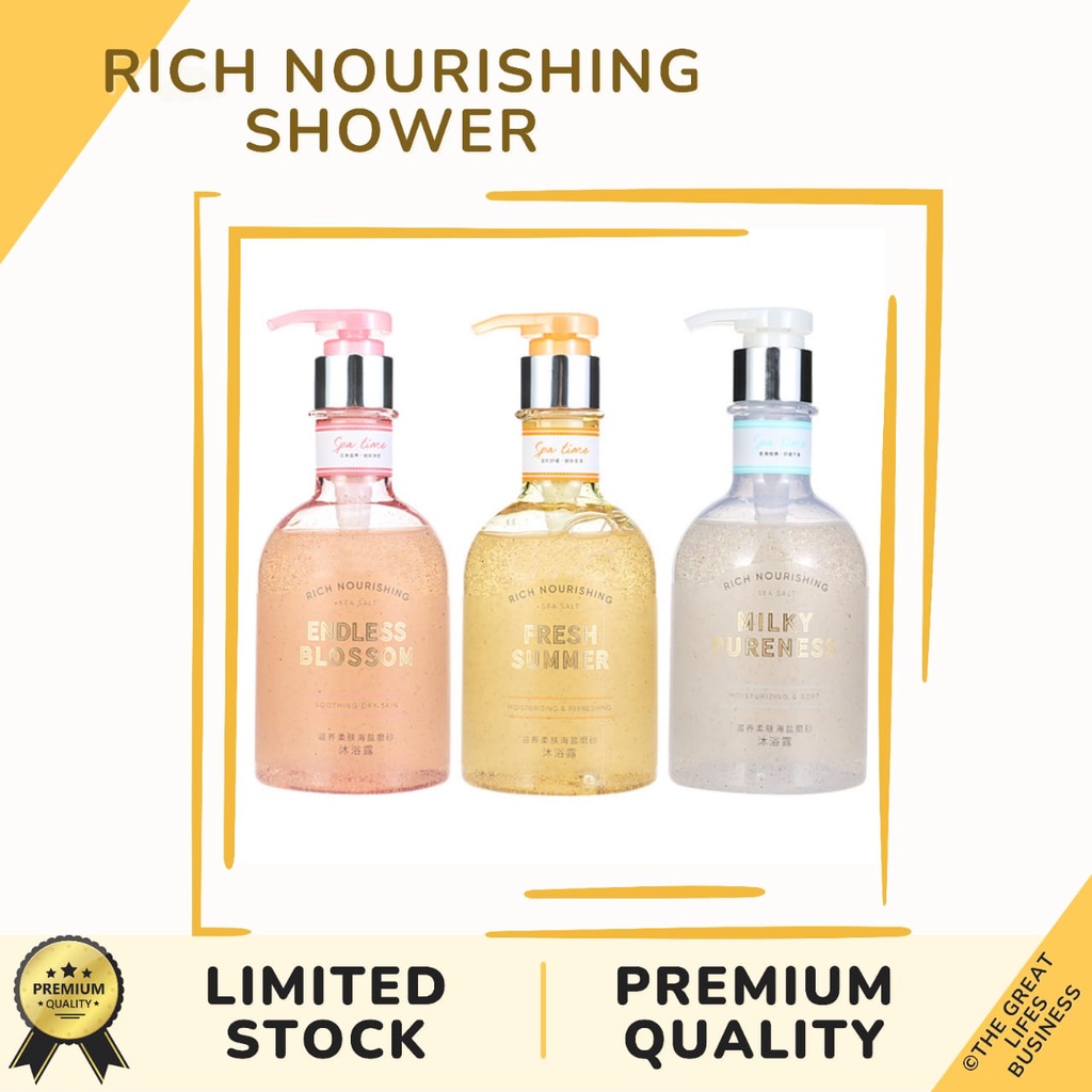 Miniso Nourishing and Softening Sea Salt Scrub Shower Gel Frangrance ...