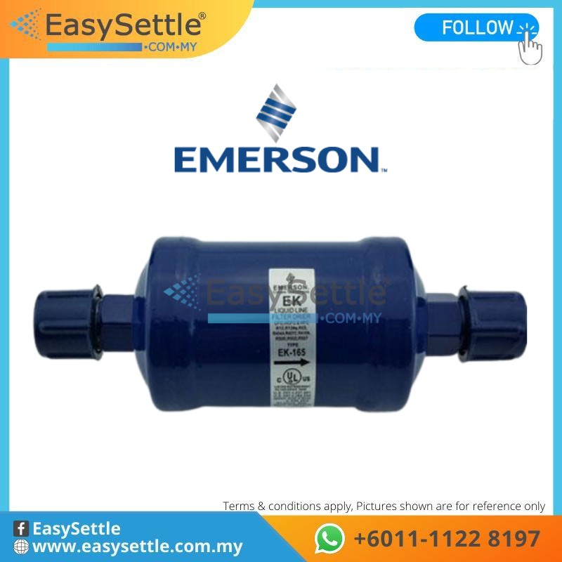 (GENUINE) EMERSON LIQUID LINE FILTER DRIER EK163 (3/8" SAE FLARE) EK164 ...
