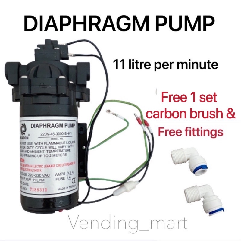 headon Diaphragm pump for mesin air/ water vending machine/ water ...