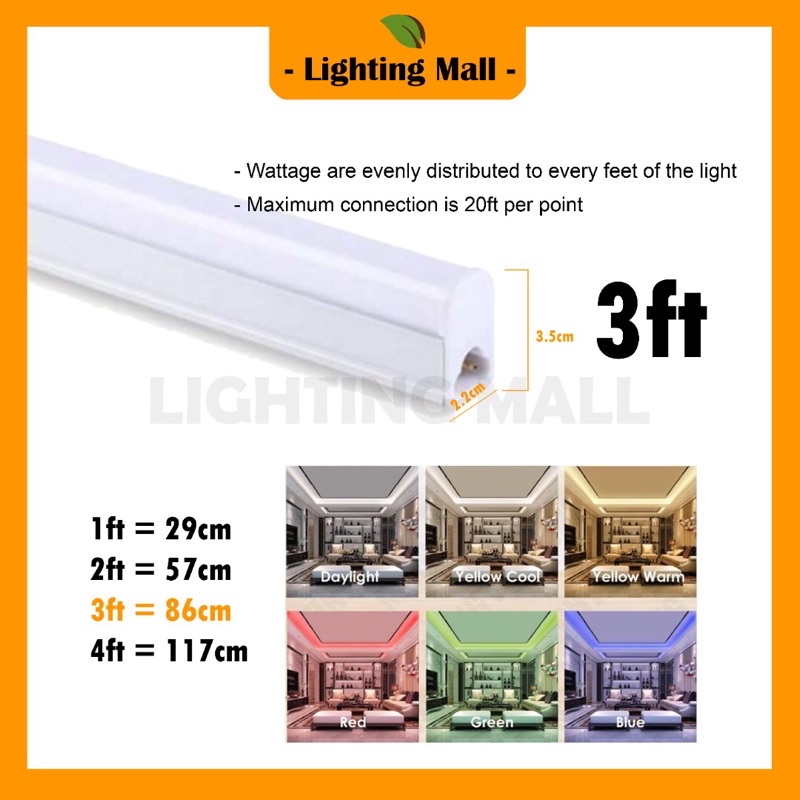 [2 Years Warranty] LED T5 Tube Light T5 Light Drop T5 Curve Light T5 Ceiling Light Tube Light T5 ...