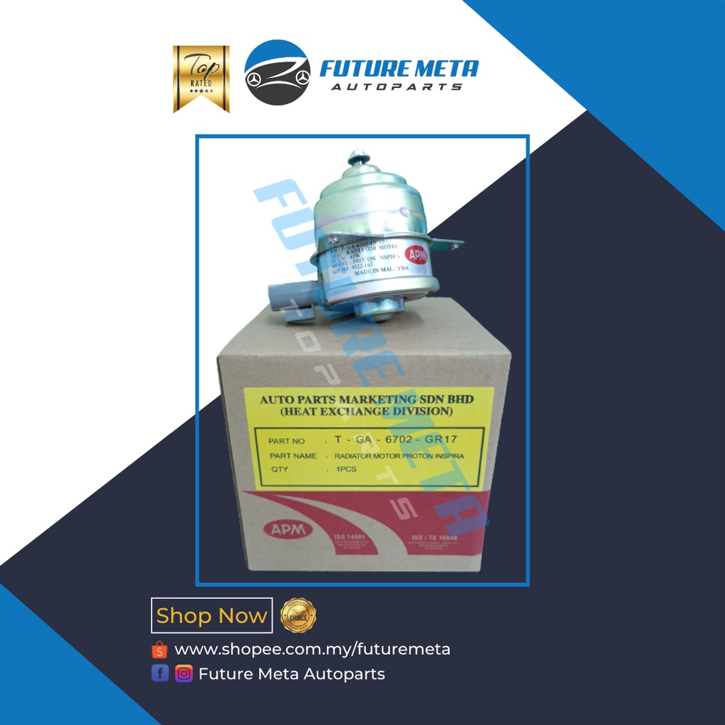 🔥 100% APM Radiator Fan Motor T-GA-6702-GR17 🔥 *PROTON Inspira ...