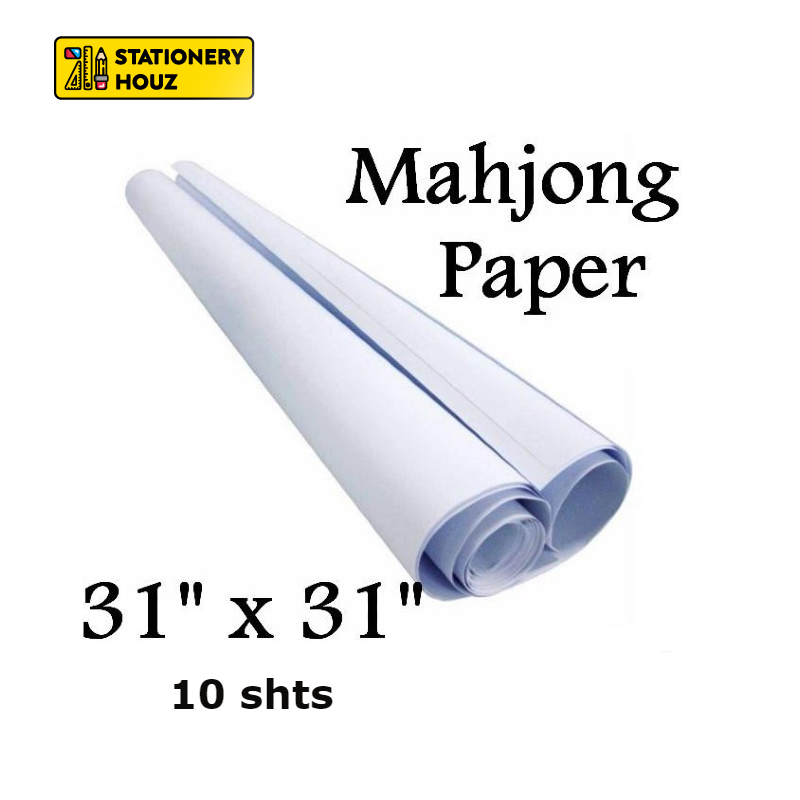 Stationery Houz Mahjong Paper 50g -31"x31"/ Mahjong Paper Roll Mahjong ...