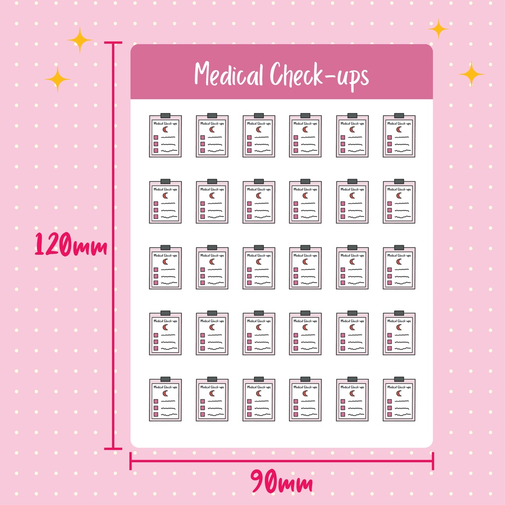 Medical Check-ups Planner Sticker | Icon sticker for planner | Shopee ...