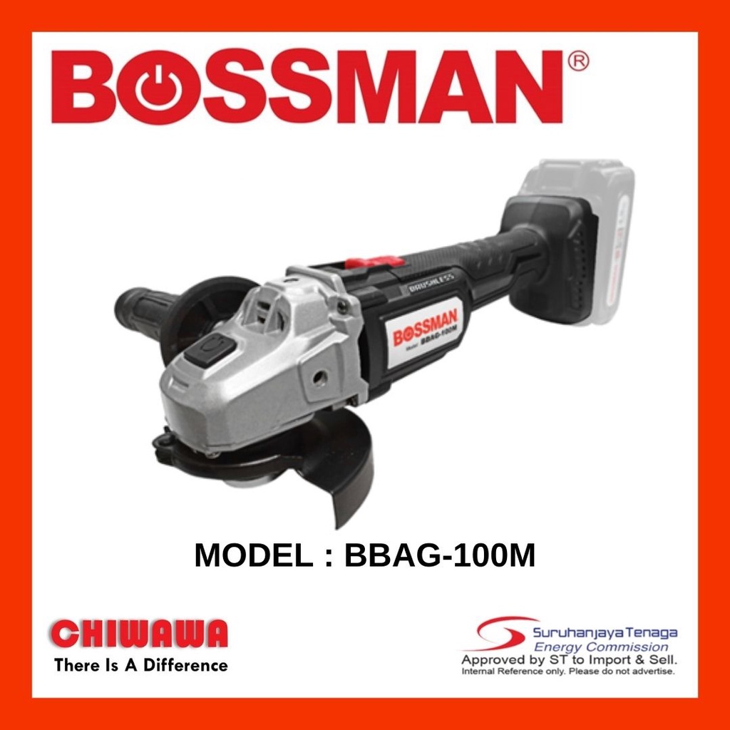 Bossman 20V Cordless Angle Grinder 4" - BBAG-100M / BBAG100M | Shopee ...