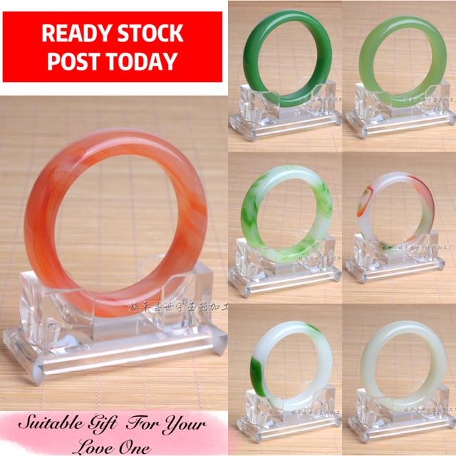 [ READY STOCK]China Jade Bangle Bracelet For Women Gelang Tangan Wanita ...