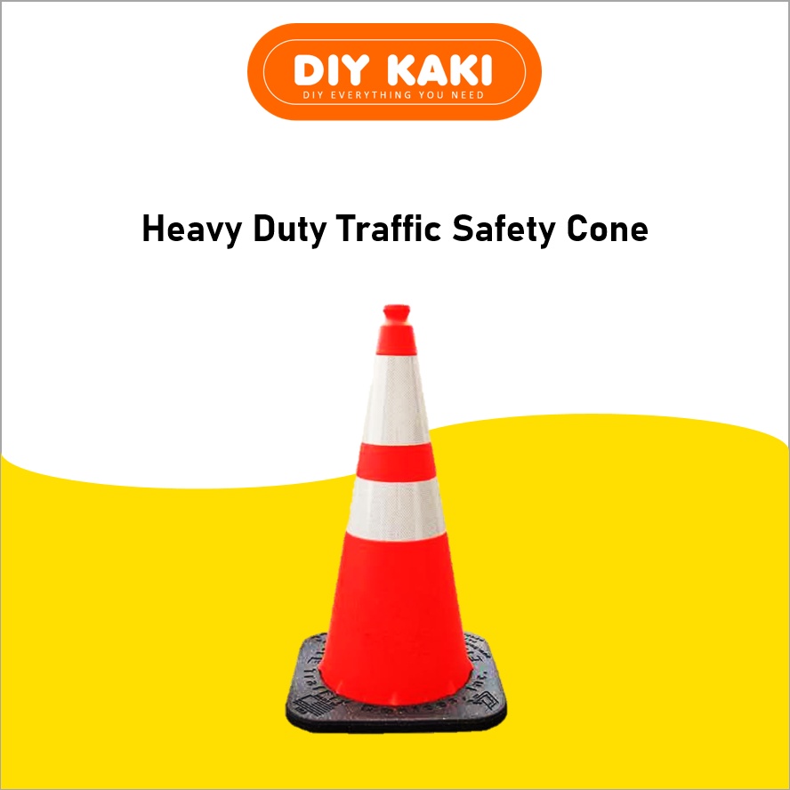 [30 Inch] Heavy Duty Safety Cone | Traffic PVC Cone with Reflective ...