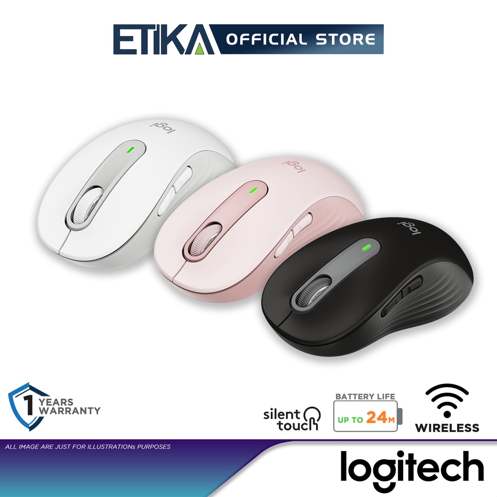 Logitech Signature M650 | Silent Touch Wireless Mouse | USB Receiver ...