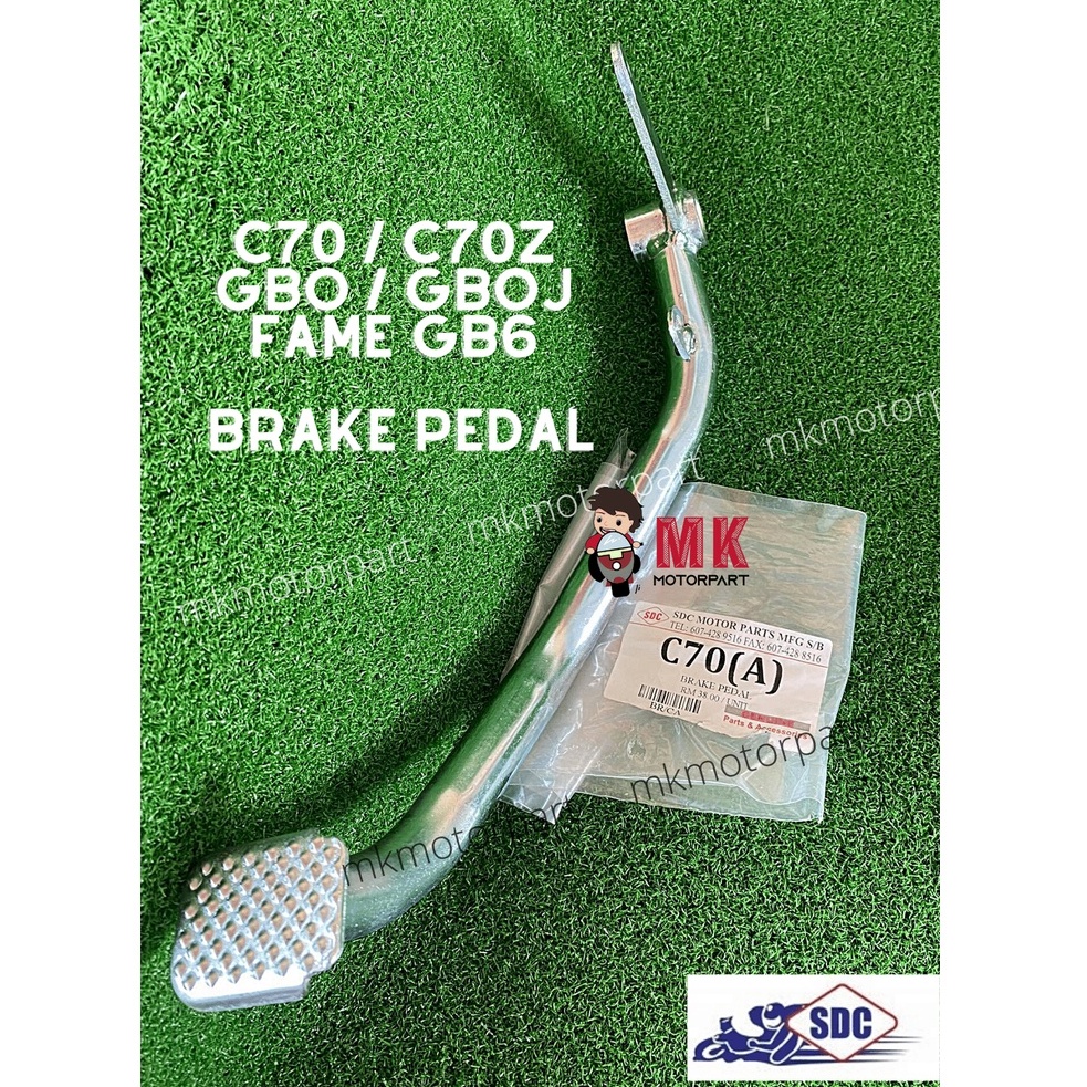 (SDC) BRAKE PEDAL Lever Honda C70 , C70z / GBO , GBOJ / FAME GB6 Besi Pemijak Brek | Shopee Malaysia
