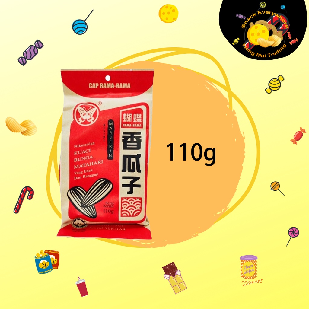 Heap Hong Kuaci Cap Rama-Rama 香瓜子 零食 110g 【零食/Snack/Keropok】 | Shopee ...