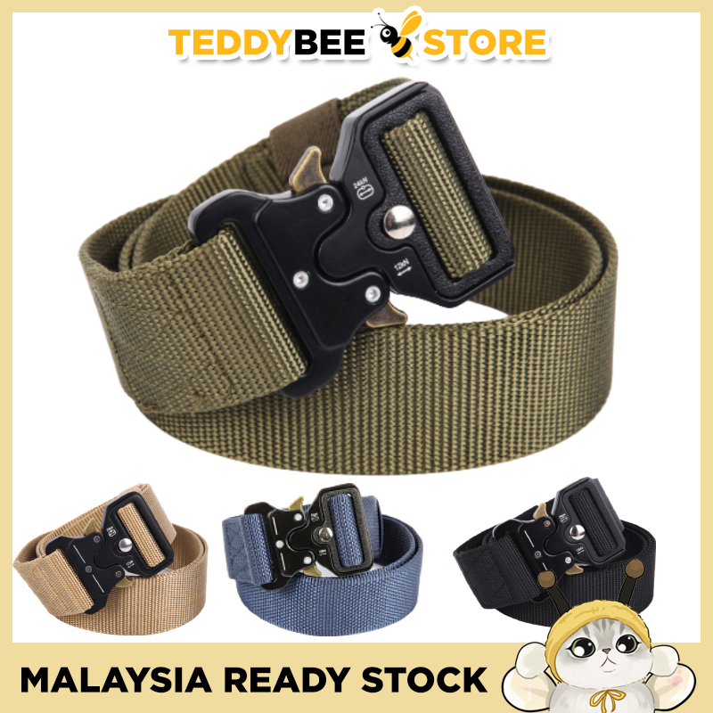 Adjustable Belt Tactical Heavy Duty Belt with Metal Buckle Army Tali ...