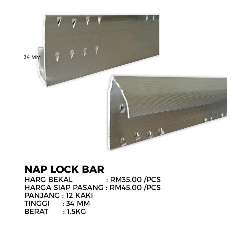 Aqsa Nap Lock Bar Accessories Karpet Pejabat Karpet Tiles Karpet Masjid ...