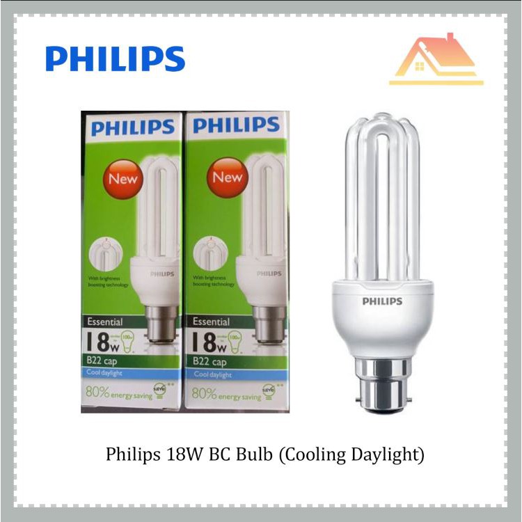 Philips 18W ES (E27) / BC (B22) BULB (Cooling Daylight) | Shopee Malaysia