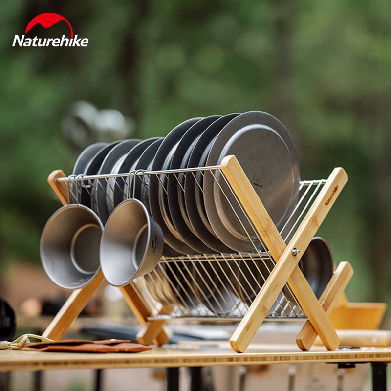 Naturehike Stainless Steel Folding Tableware Storage Rack Camping ...