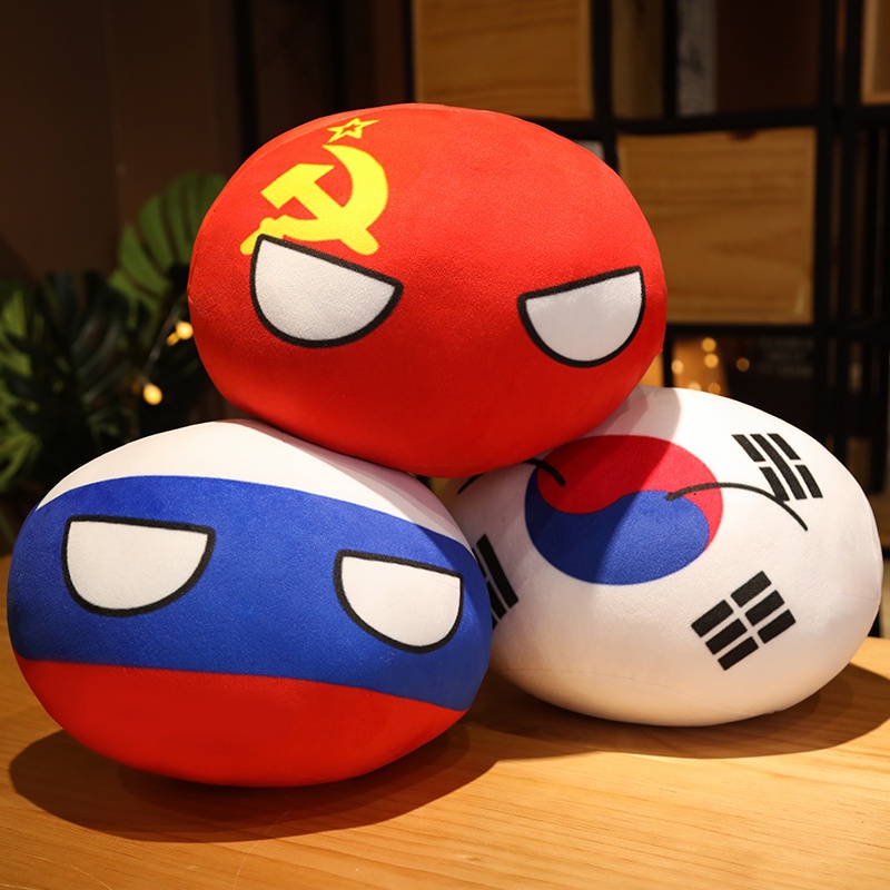 Countryball Plush Toys Cute Polandball Pendant Country Flag Stuffed ...