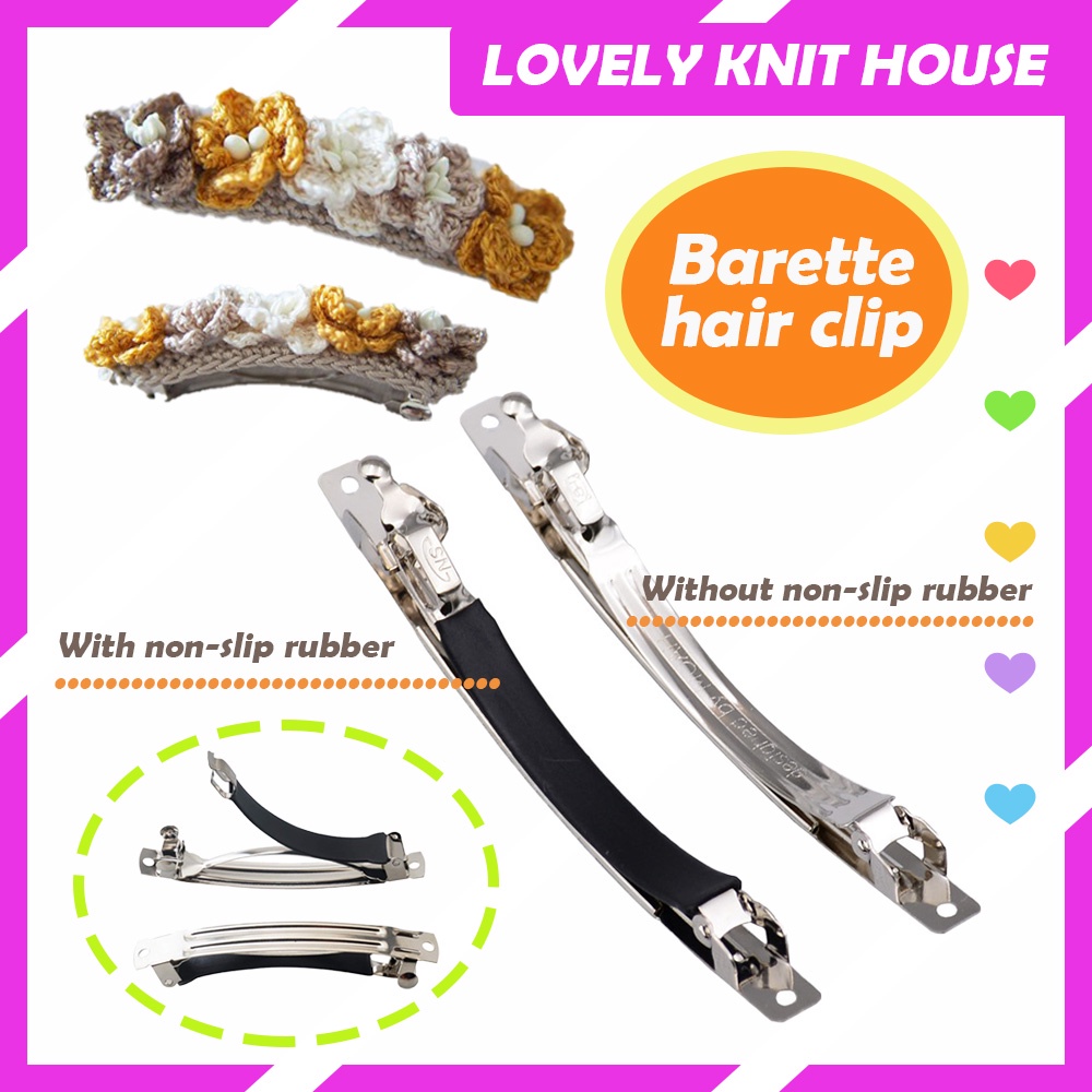 Blank French Barrette Hair Clips for DIY Craft Project (with Leather ...