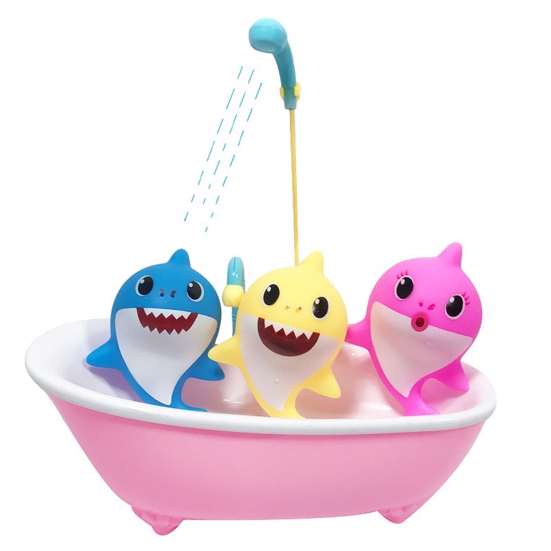 Shark Baby Toys Water Spray Children Bath Toys Sassy Bathtub With Baby ...