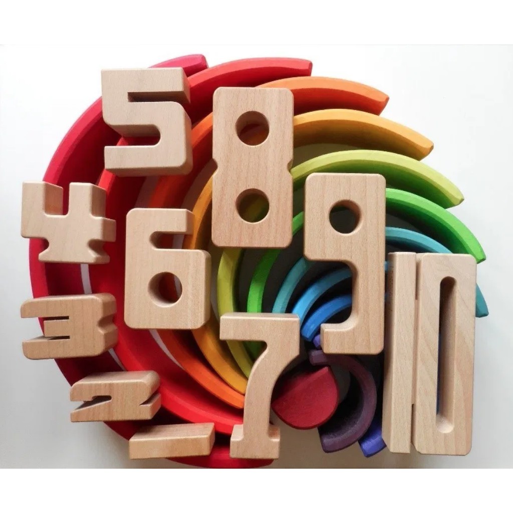 Sumblox Sumblocks Replica 32 pieces Wooden Math Numeracy Number blocks ...