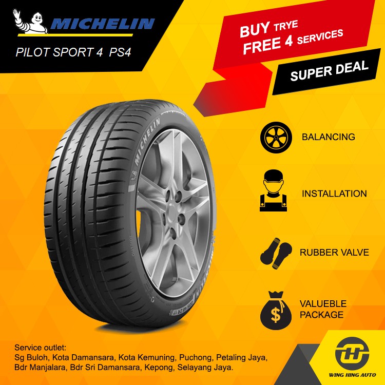 2022 Michelin Pilot Sport 4 PS4 16 17 18 19 20 21 inch Tyre Tire Tayar ...