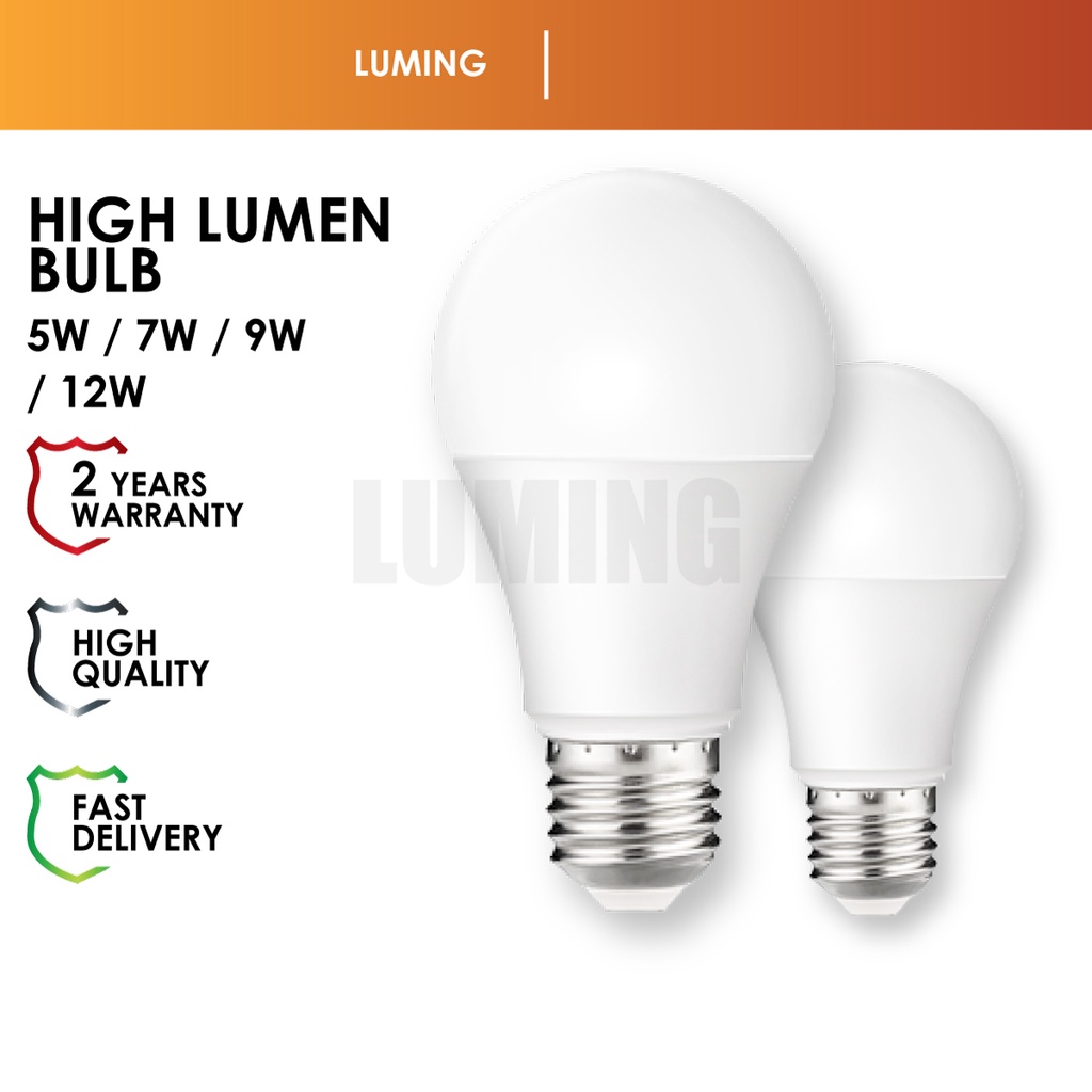 LMG_ LED Mentol E27 Bulb 5W 7W 9W 12W Lampu Energy Saving Table Lamp ...