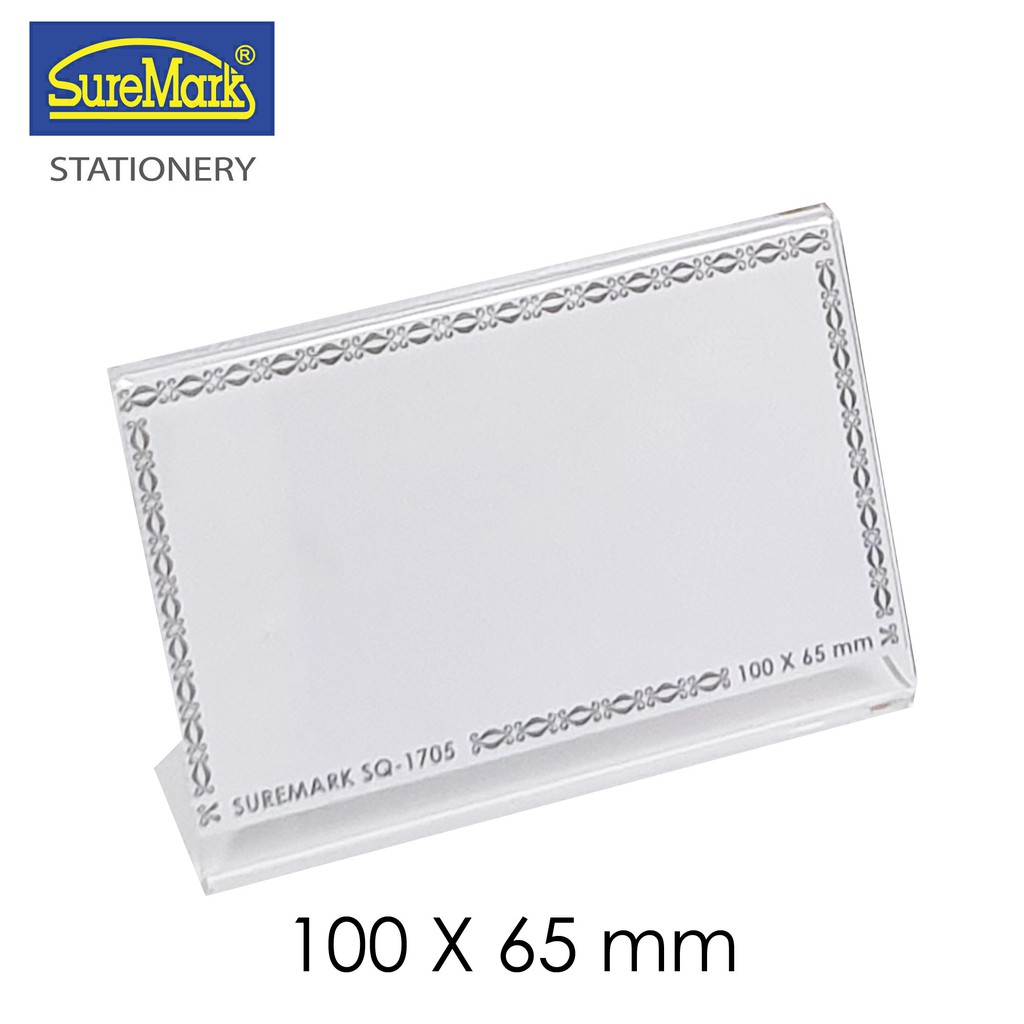 SureMark Acrylic L-Shape Card Stand | Shopee Malaysia