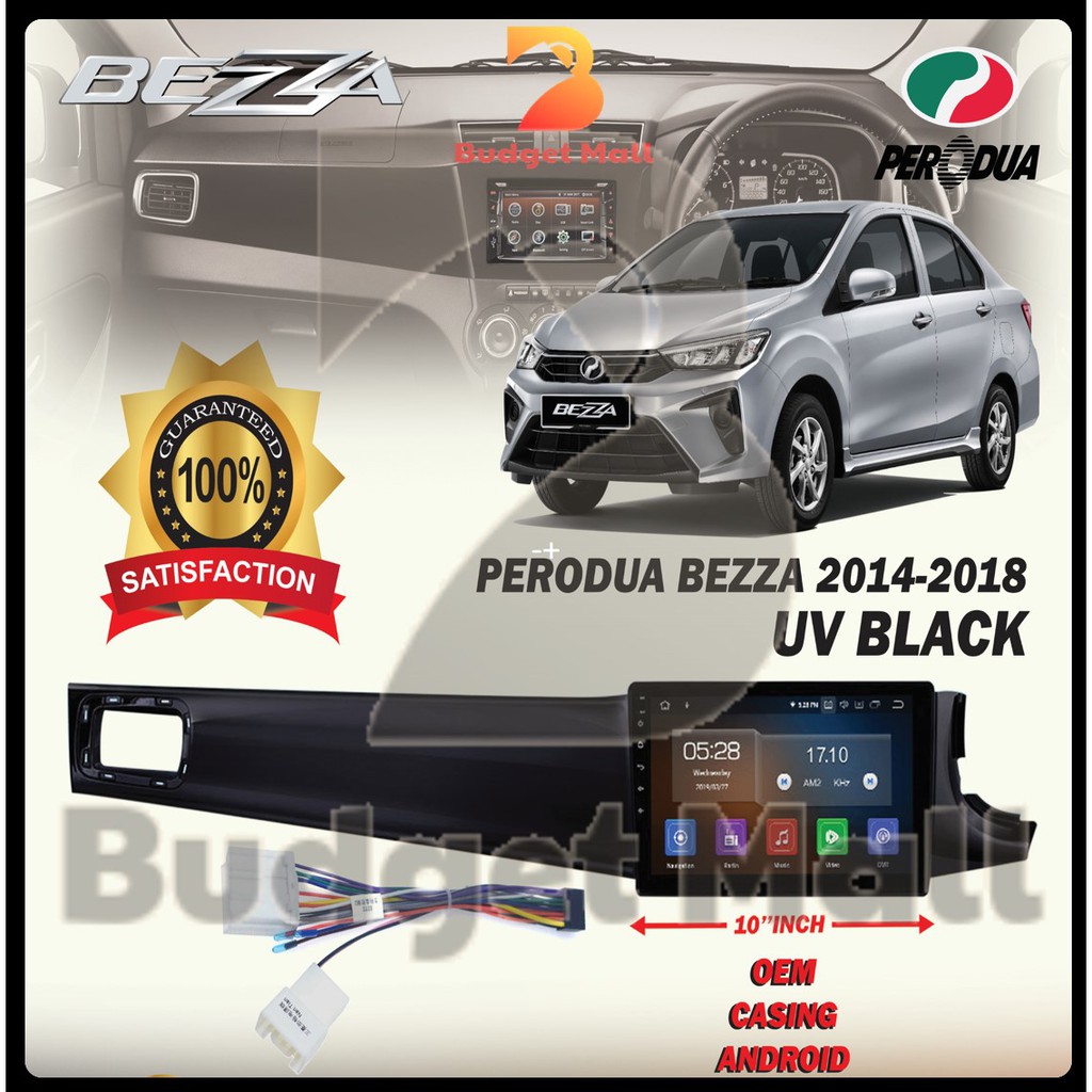 Perodua Bezza 10.1" inch Android Player with PnP Cable | Shopee Malaysia