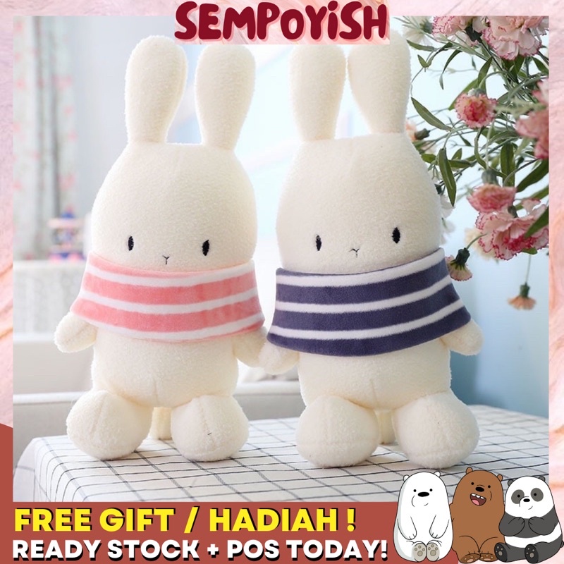 Fuji Bobo Rabbit Hair Grabbing Machine plush toy Bunny doll Cute Mainan ...