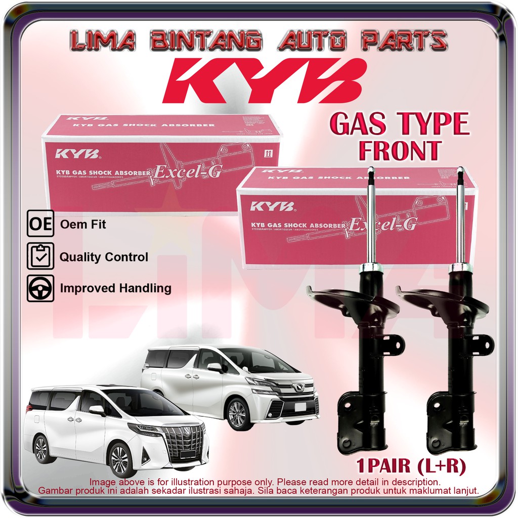 ( 1Pair ) Toyota Alphard , Vellfire AGH30 GGH30 Front Shock Absorber ...