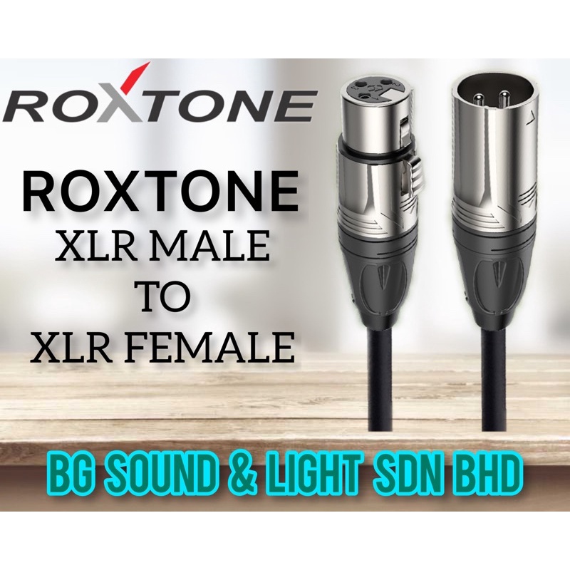 DAYTONA High Quality Good Microphone Mic Cable With ROXTONE XLR MALE TO XLR FEMALE | Shopee Malaysia
