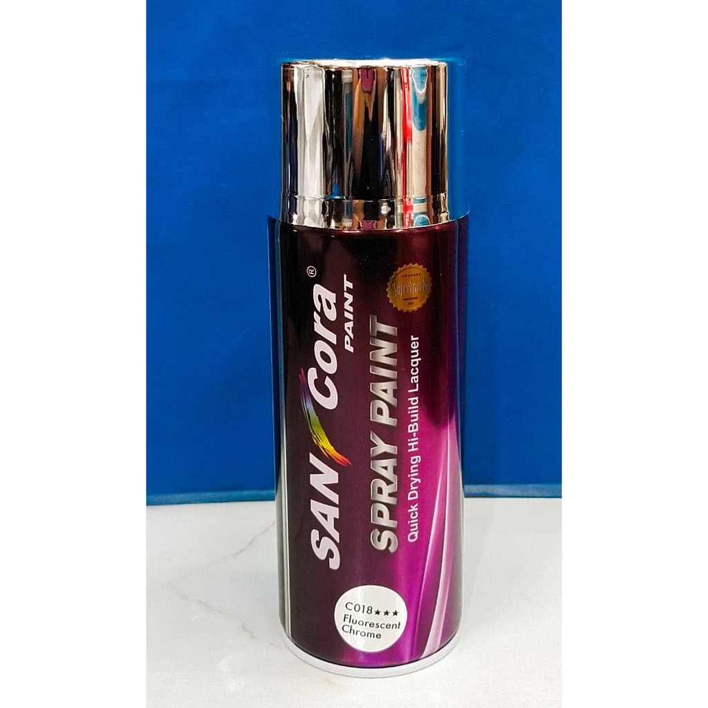 SANCORA Spray Paint Premium Fluorescent Chrome C018 Silver (400 ML ...