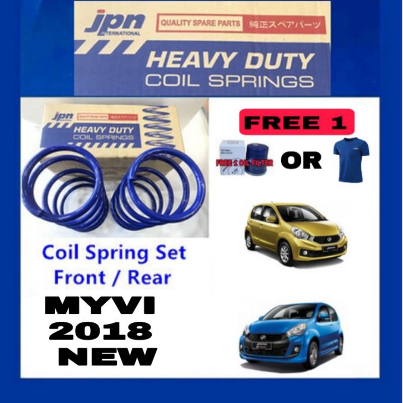 SK JPN PERODUA MYVI LAGIBEST FRONT / REAR COIL SPRING 1PAIR STANDARD ...