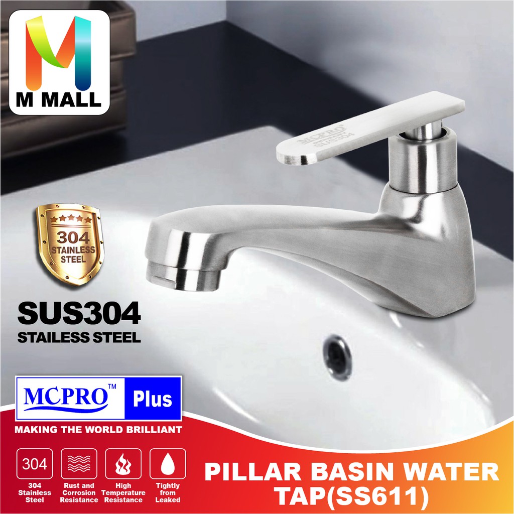 MCPRO SUS304 BASIN TAP SS611/B511/SS354/SS1231/SS1218/CY32B/CY33B/CY34B ...