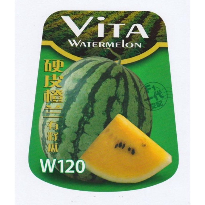 Benih Tembikai Kuning Vita Watermelon W120 Star Plant - ( 20g ) 👍 💯 ...