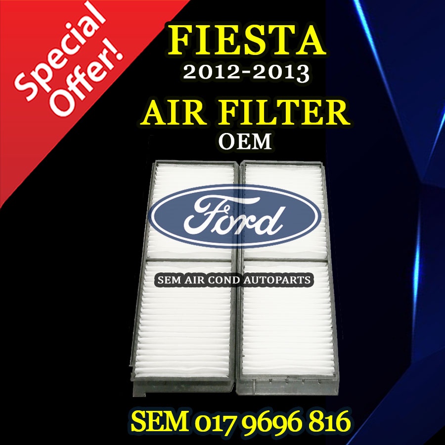 FORD FIESTA 2012-2013 YEAR CABIN/ BLOWER AIR FILTER (2 PIECES/ 1 SET ...