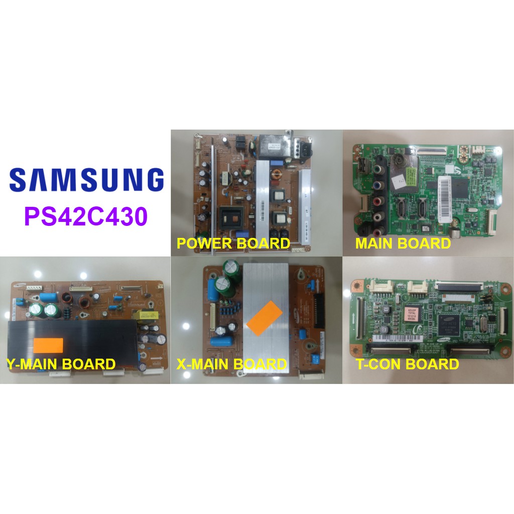 SAMSUNG PLASMA TV PS42C430 Power Board BN44-00329B Main Board BN41 ...