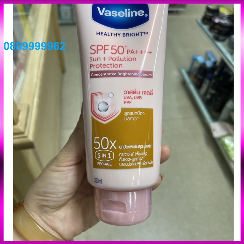 Vaseline Healthy White Sun Sunscreen Body Lotion SPF 50+ - [New 2021 ...
