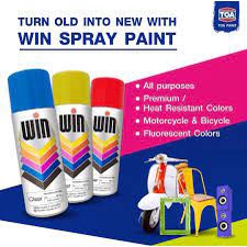 ( Ready Stock ) TOA WIN spray paint acrylic spray paint 400cc | Shopee ...