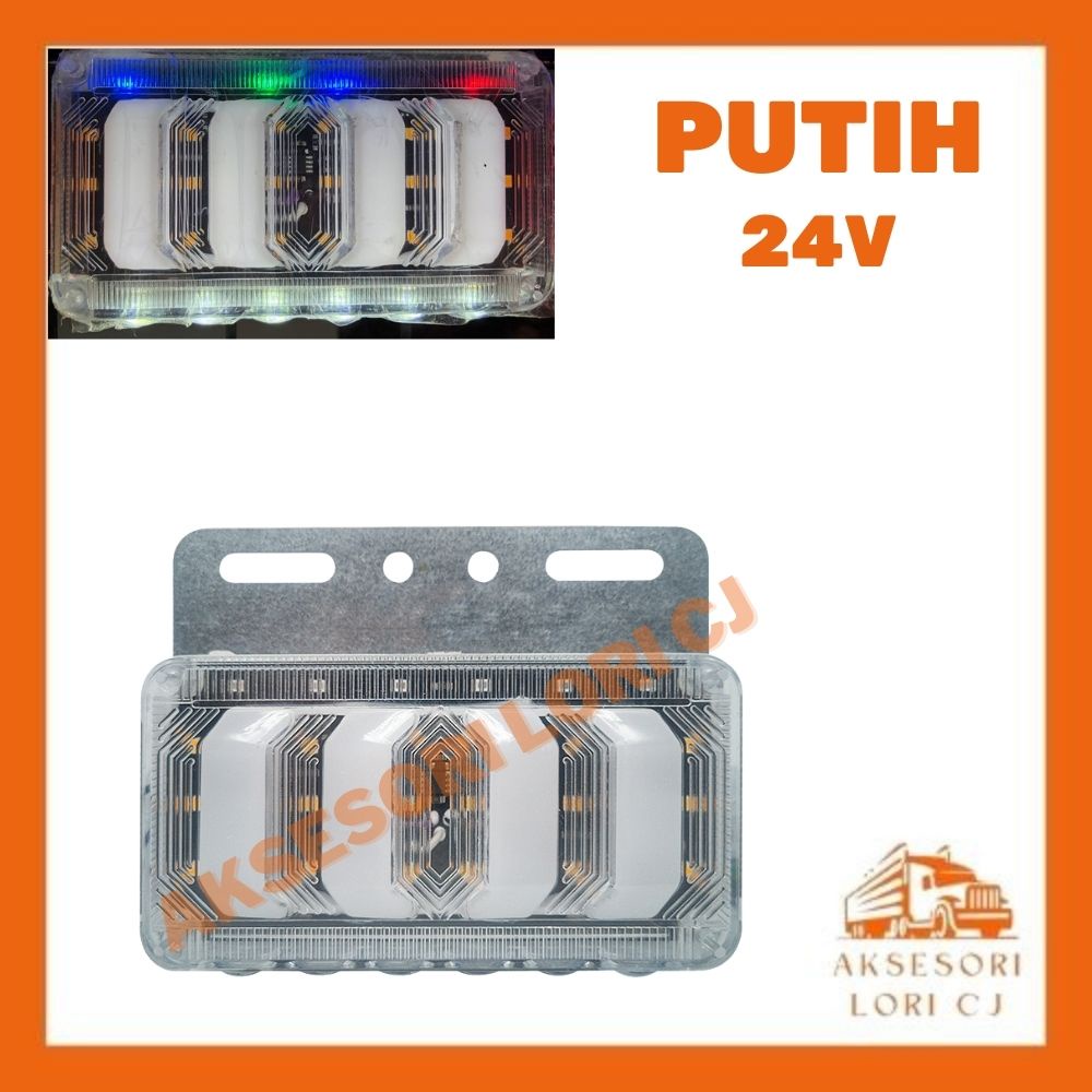 AKSESORI LORI CHERAS JAYA SIDE MARKER LAMP LAMPU TEPI LORI 24V LAMPU SISI SIDE LAMP LED 24V ...