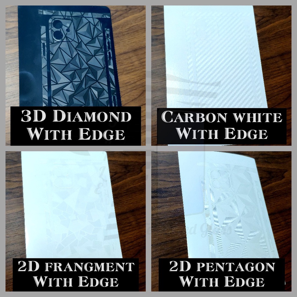 Diamond New Full Edge Cover Back Film Protecter Carbon Sticker For ...