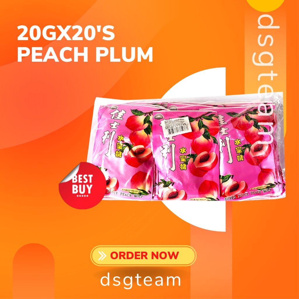 Sunko Juicy Peach Pulp (20g x 20pcs) | Shopee Malaysia