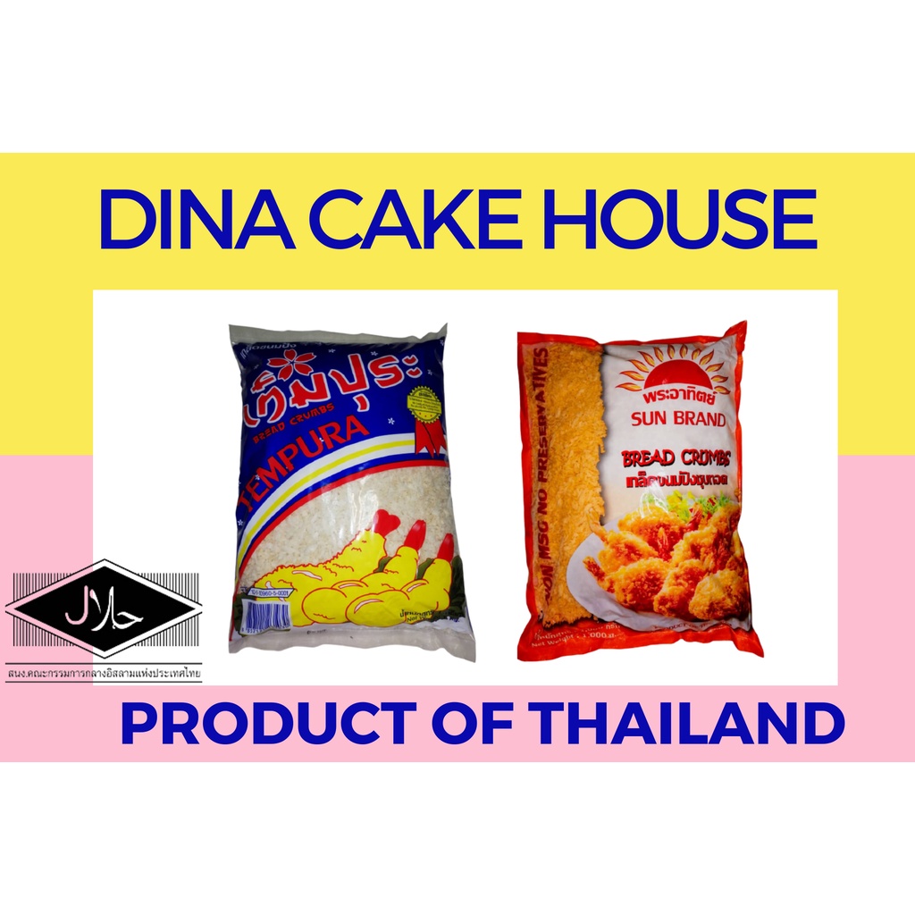 BREAD CRUMBS TEMPURA THAILAND 1KG/ SERBUK ROTI TEMPURA THAILAND 1KG ...