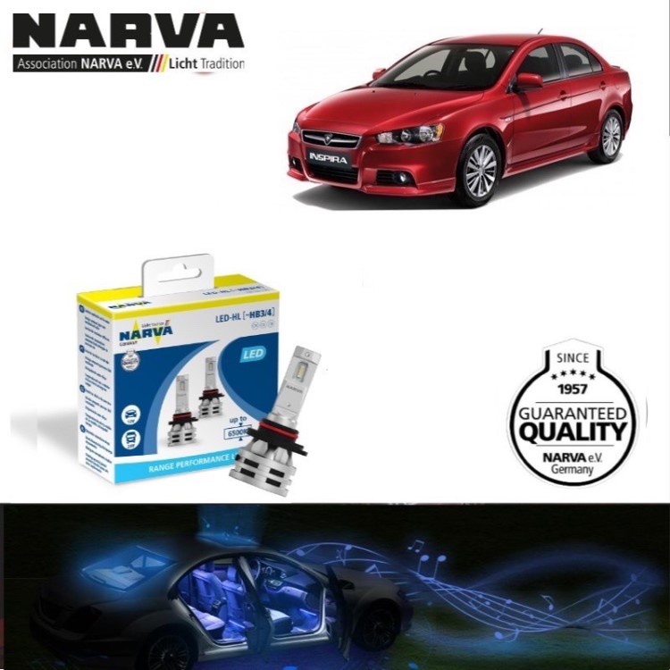Narva Range Performance LED HB4 Headlight Bulb for Proton Inspira (2010 ...